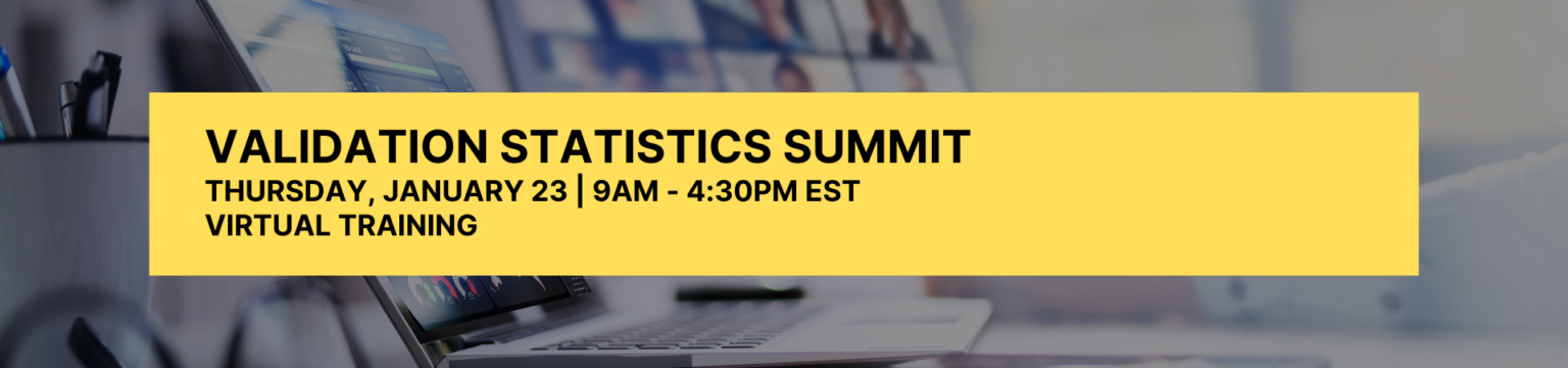 Validation Statistics Summit | KENX
