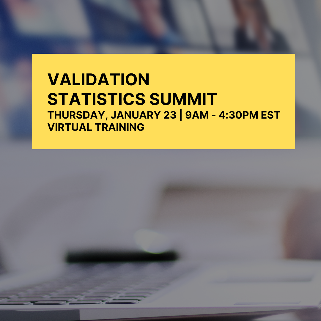 Validation Statistics Summit Kenx