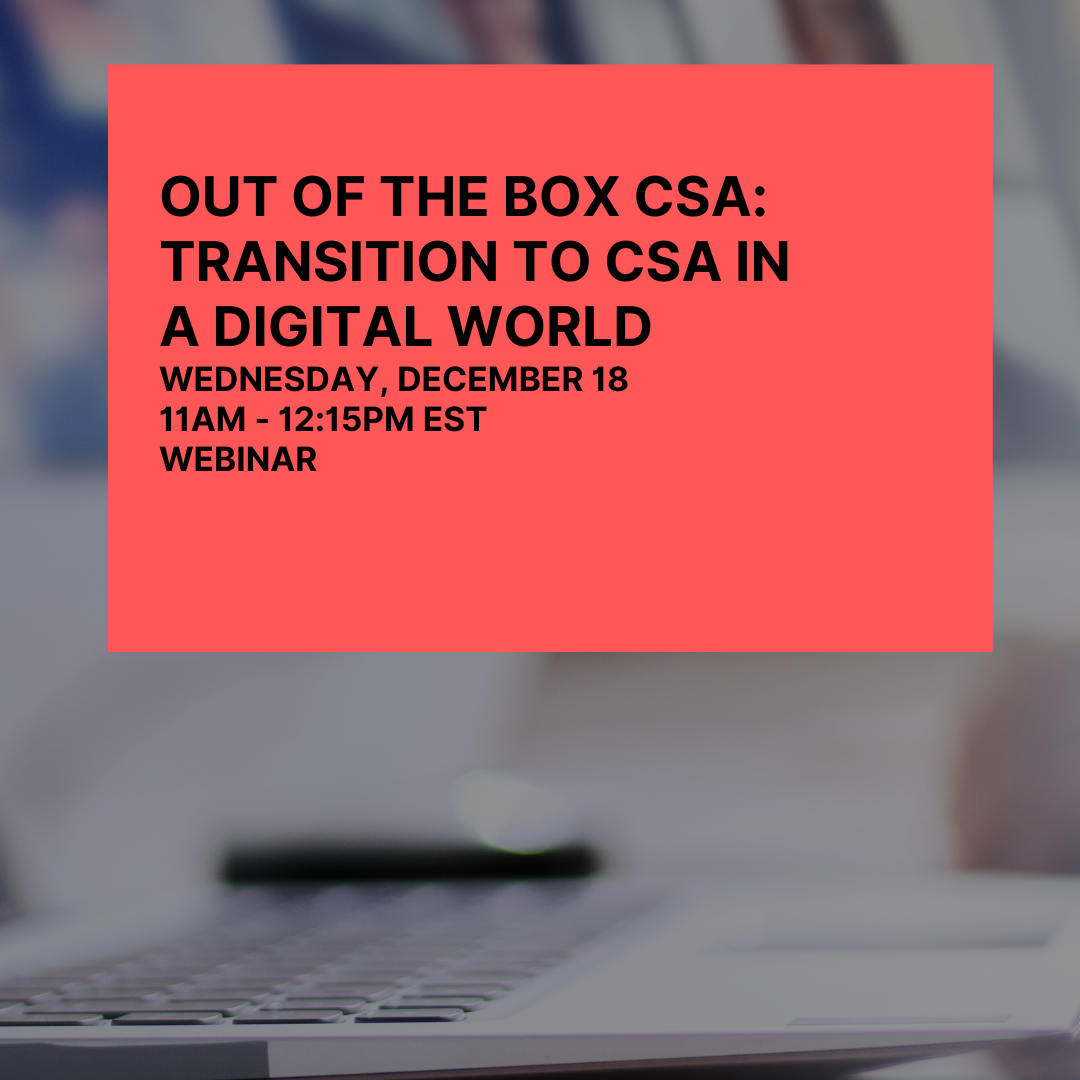 Out of the Box CSA: Transition to CSA in a Digital World | KENX